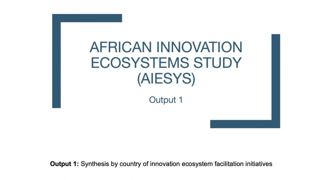 The African Innovations Ecosystem Study(AIESYS) | BongoHive